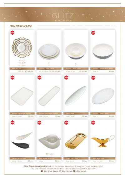 CATERING/DINNER/BAR - GLITZ Event Rental