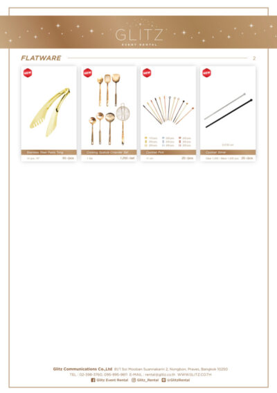 CATERING/DINNER/BAR - GLITZ Event Rental