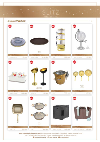 CATERING/DINNER/BAR - GLITZ Event Rental